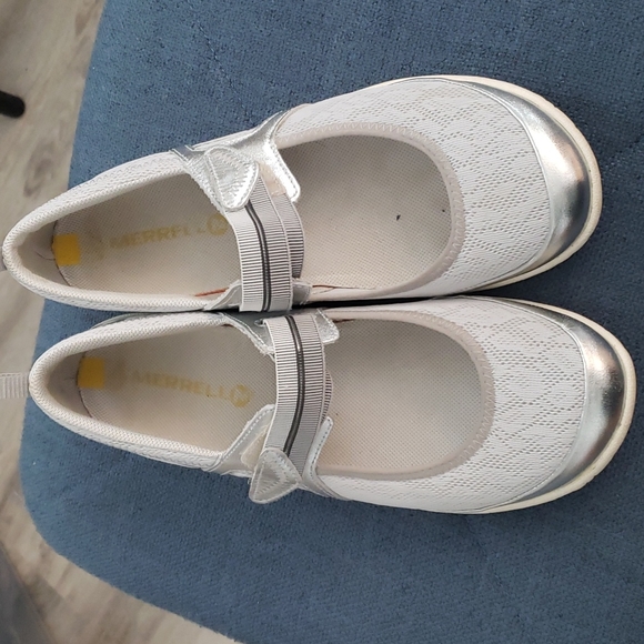 Merrell | Shoes | Merrell Silver Velcro Shoes | Poshmark
